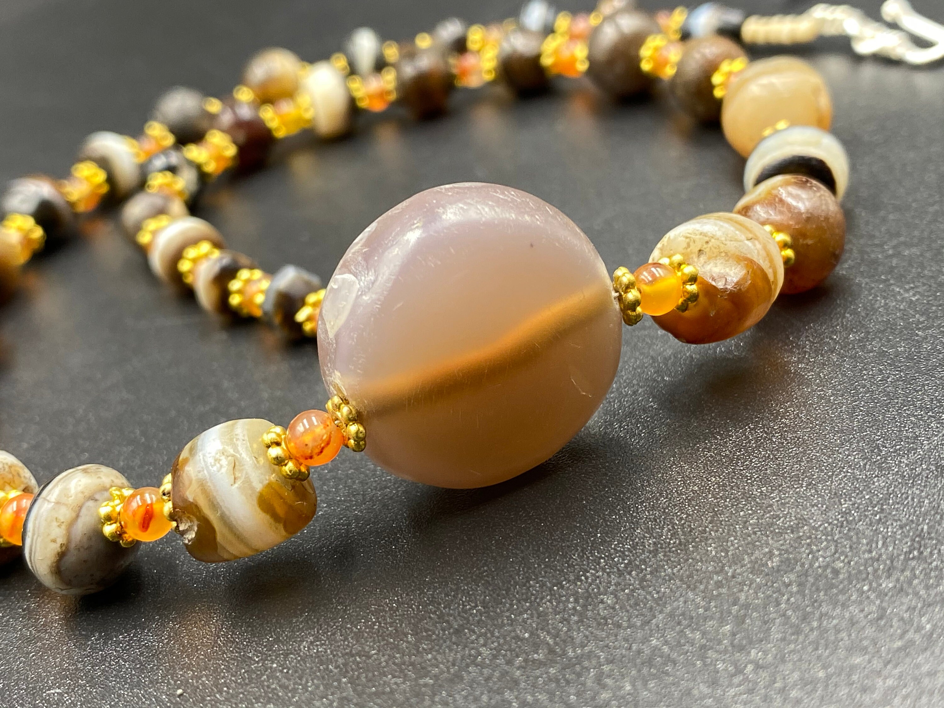 Himalayan Luk Mik and Rami Medicine Beads Mala Old Antique Indo Tibetan ...
