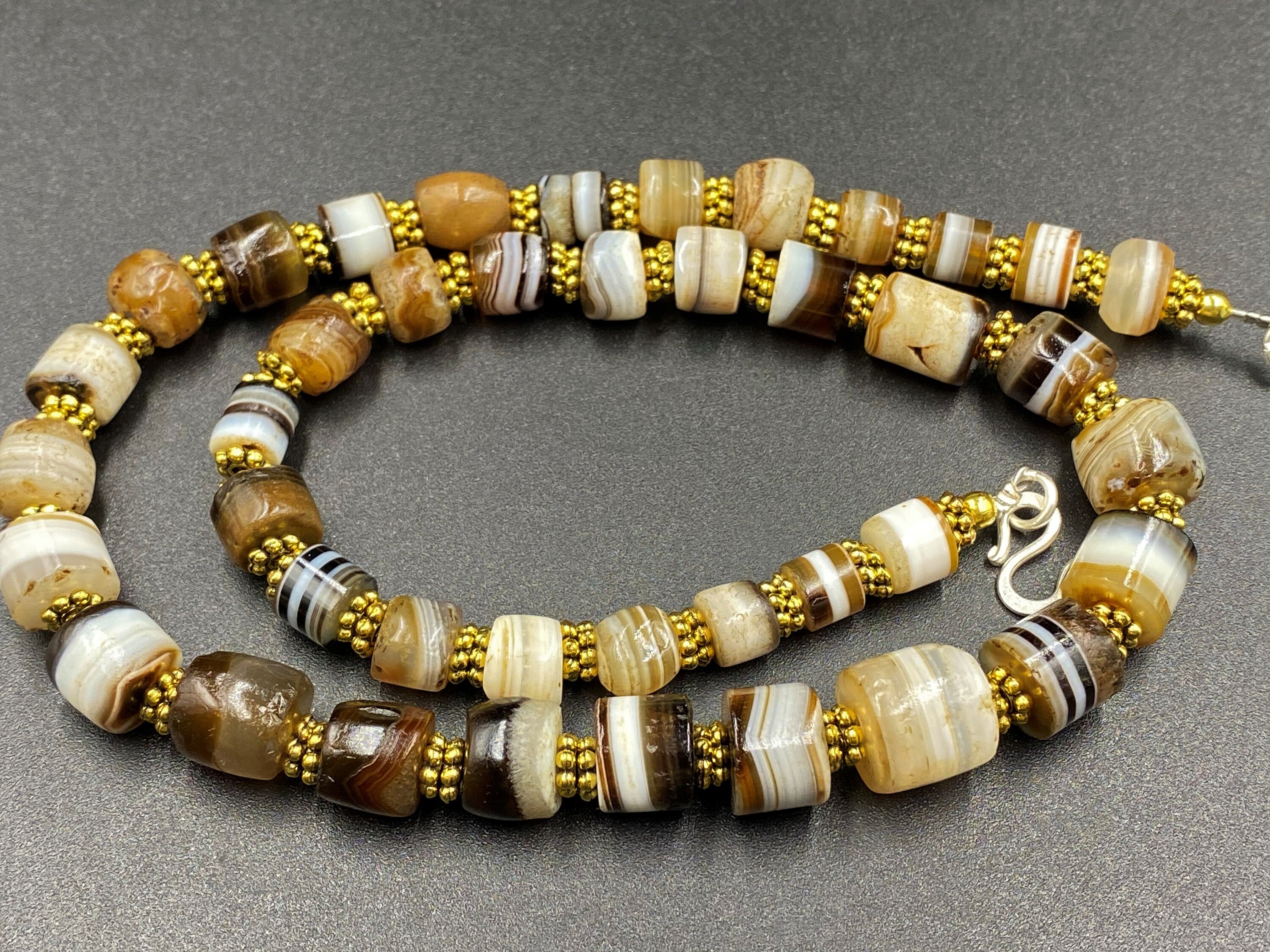 Old Beads Ancient Disk Shape Yemeni Akik Sulumani Banded Agate - Etsy