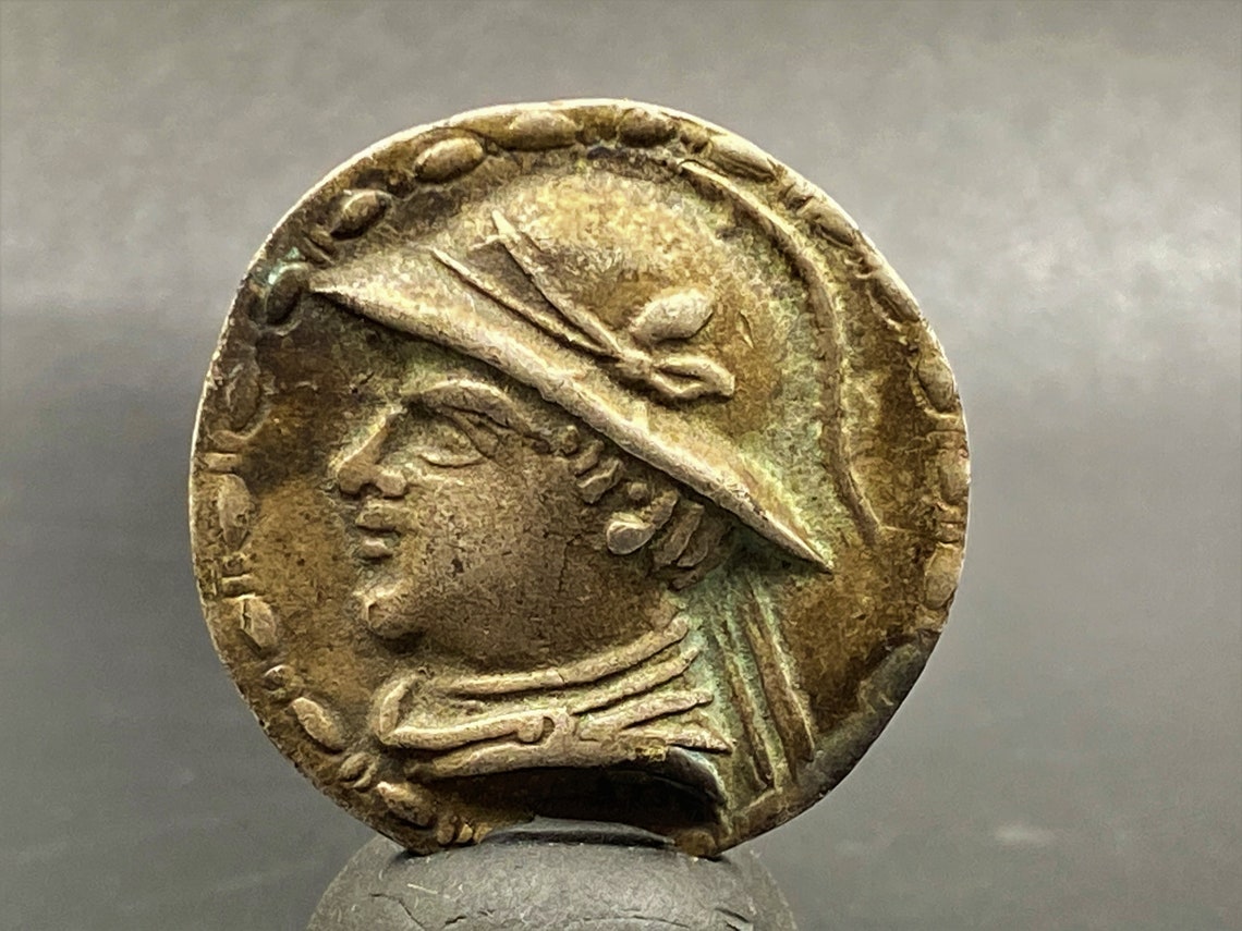 Coin Silver Old Ancient Antique Indo Greek Greco Bactrian - Etsy