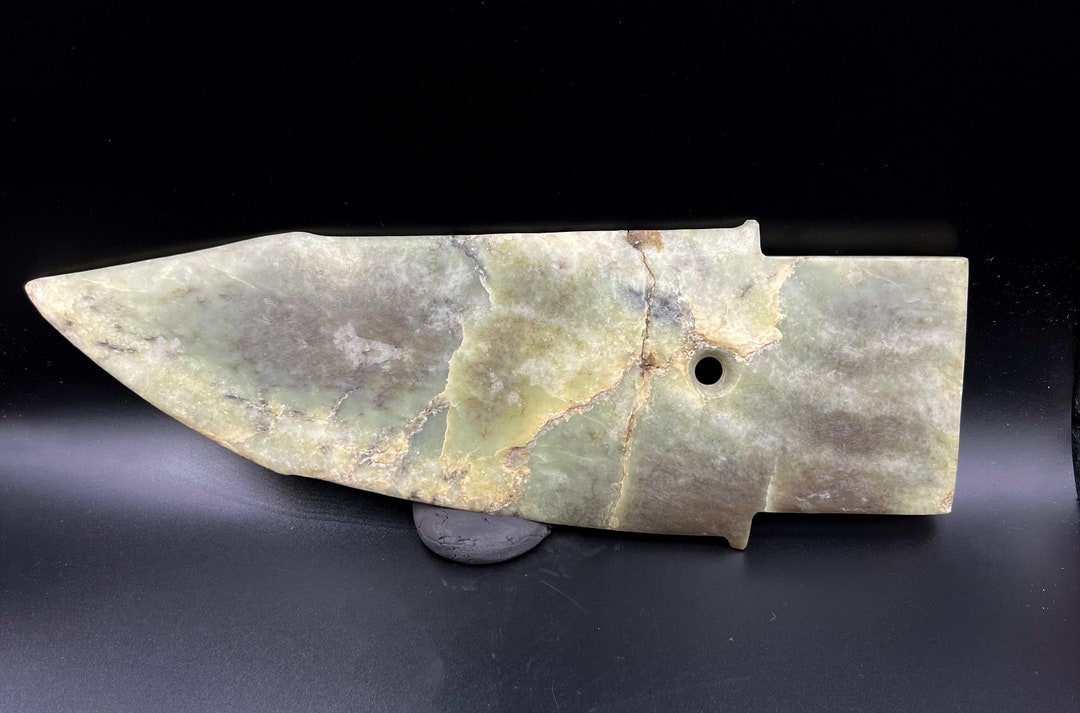 BI JADE NEOLITHIC Stone Age Art Chines Dynasty Knife Dagger Asian ...