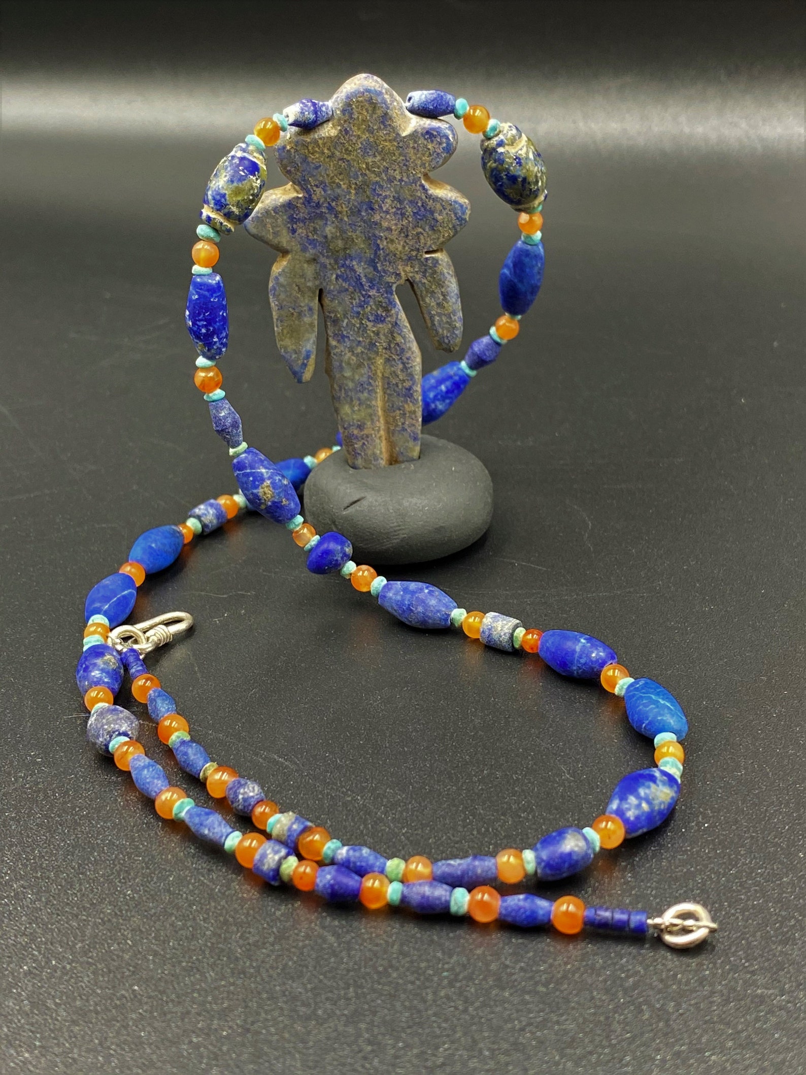 Antique Ancient old lapis human figure pendant extremely rare | Etsy