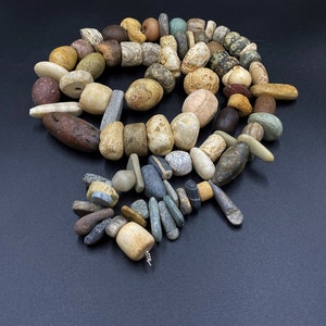 Neolithic Ancient Stone Age Jewelry Beads Made of Carnelian Rock Stone ...