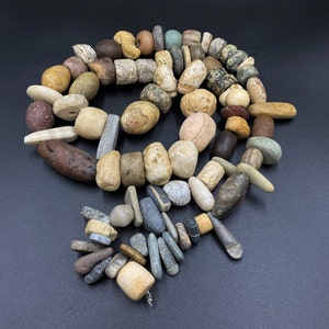 Neolithic Ancient Stone Age Jewelry Beads Made of Carnelian Rock Stone ...