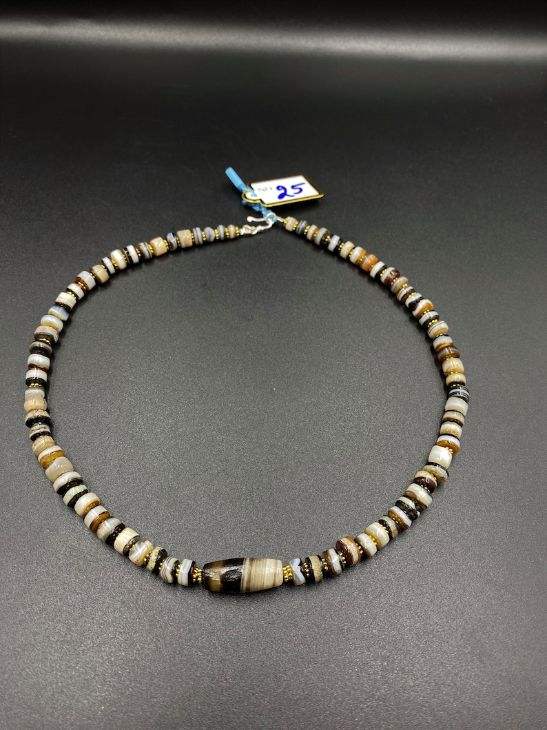 Old Antique Himalayan Ancient Disk Shape Indo Tibetan Banded - Etsy