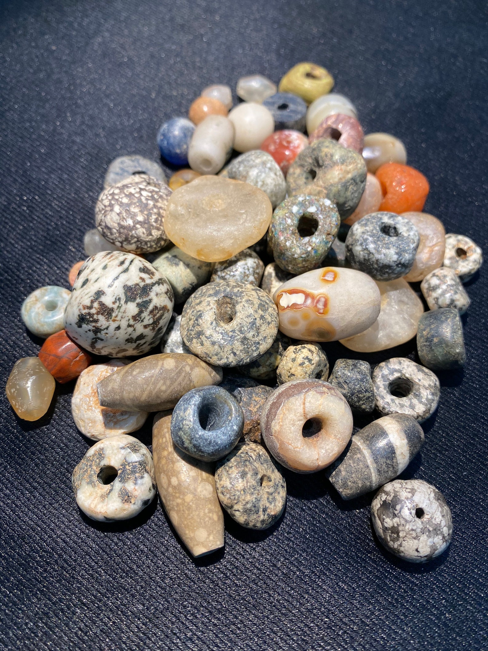 Old Ancient Antique Stone Age Lot Beads From Ancient Time - Etsy