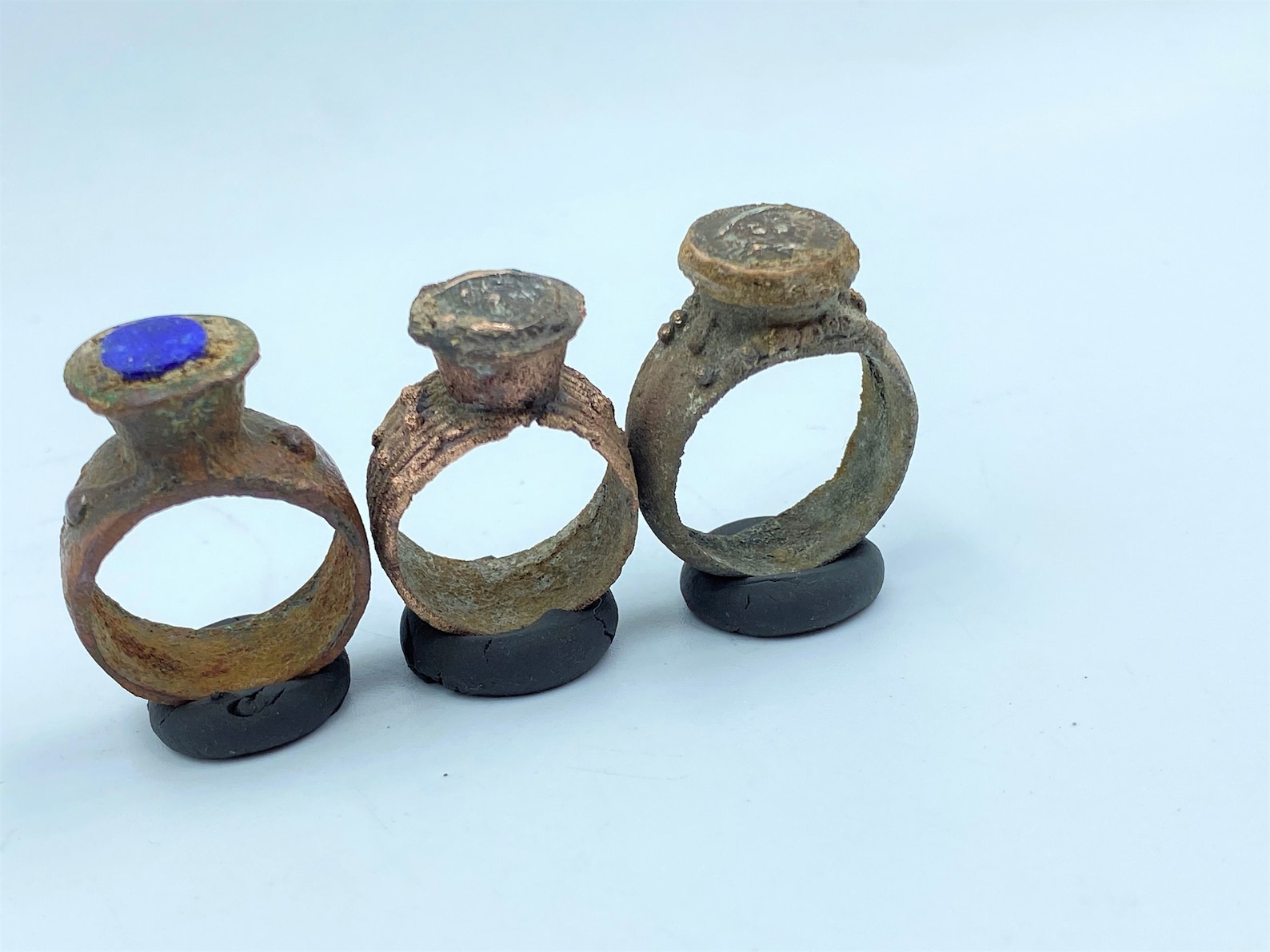 Authentic Lot Old Jewelry Ancient Indo Greek's Bronze Ring Silver Stamp ...