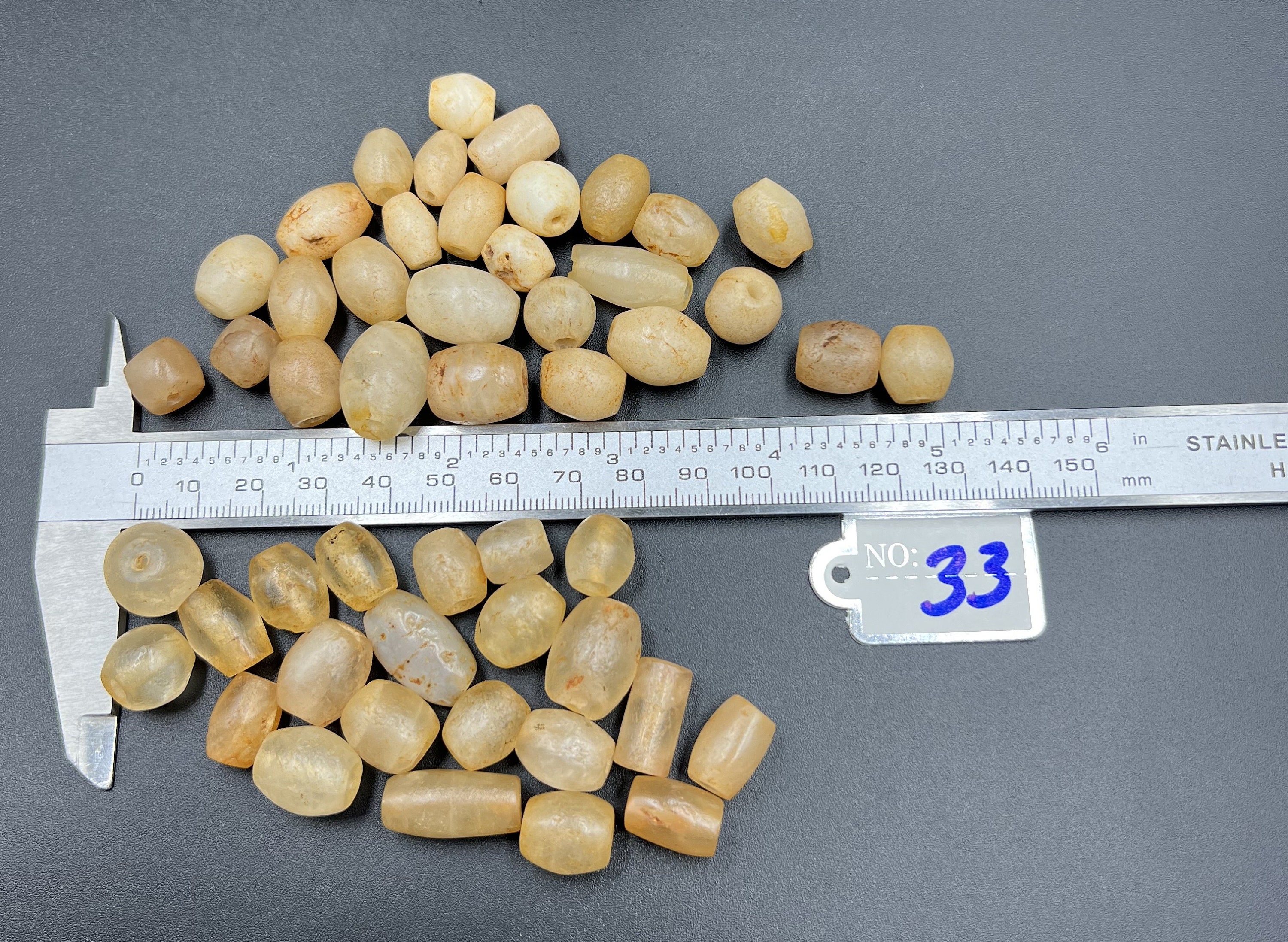 Antique Neolithic Age Crystals Quartz Ancient Gems Jewelry Old Beads ...