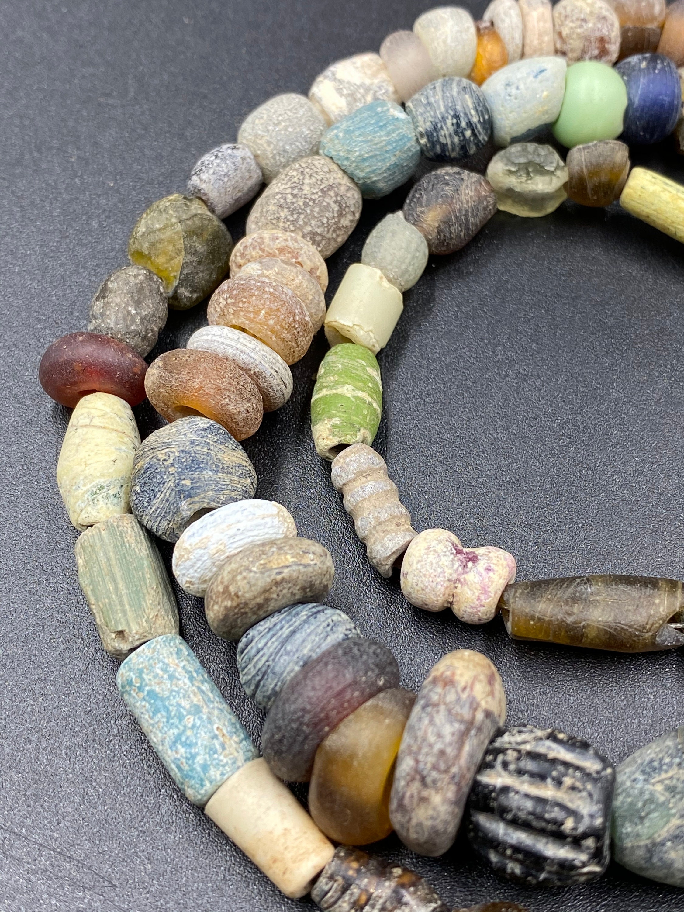 Old Antique Ancient Roman's Rare Glass Beads Top Quality Necklace - Etsy