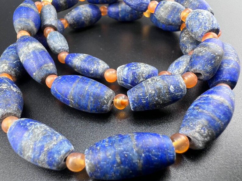 Antique Gems Jewelry Lapis Lazuli Stone Beads Strand - Etsy