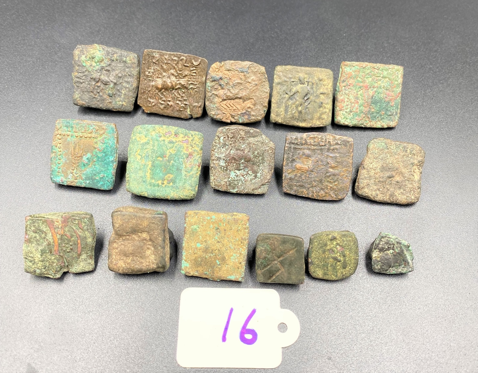16 Square Ancient Greek Bronze Coins Antiquities Collectable - Etsy UK
