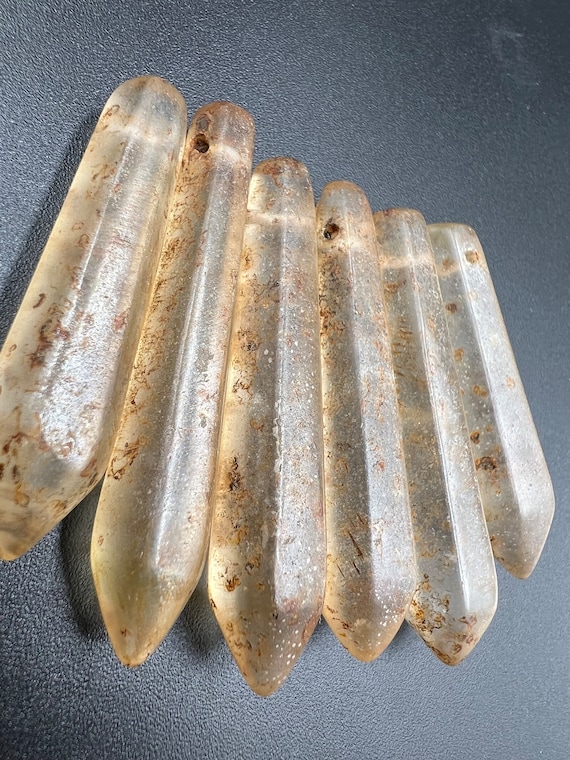 Antique Bactrian Greek Roman Crystals Jewelry Necklac… - Gem