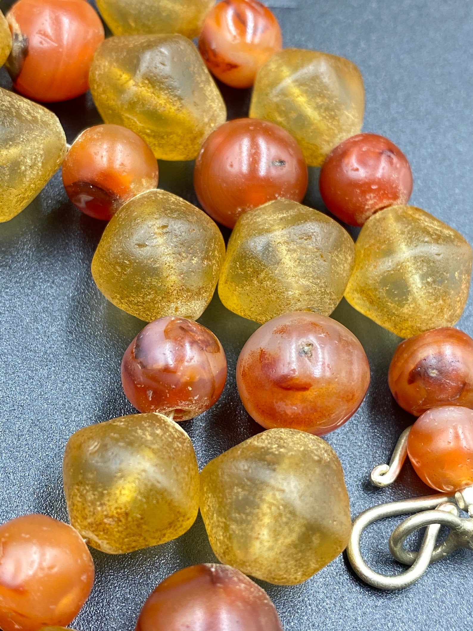 Old Antique Beads of Crystals and Carnelian From Himalaya Indo - Etsy