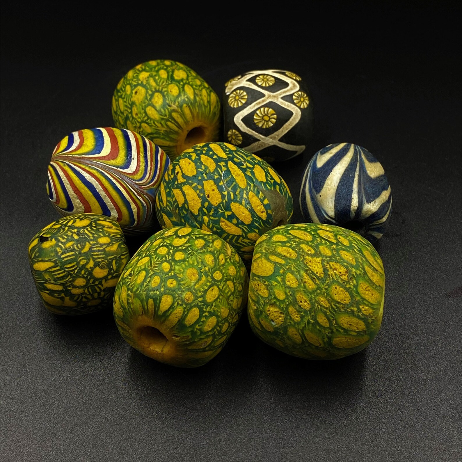 Antique Java Glass Beads | Etsy