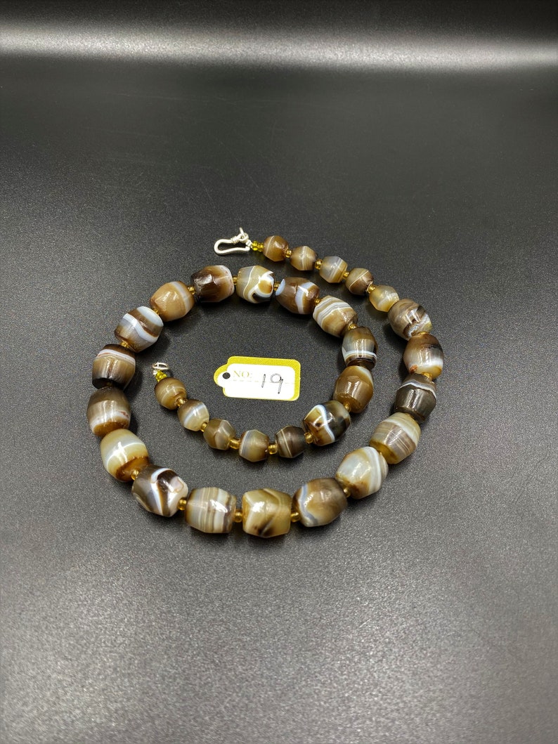 A Beautiful Ancient Banded Agate Necklace Beads - Etsy