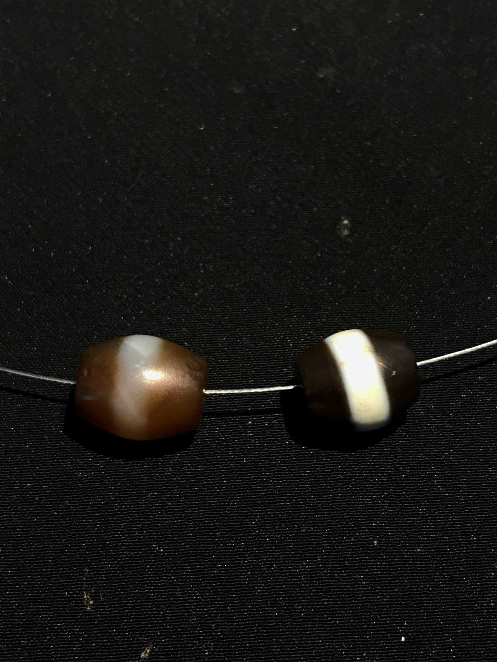 Authentic Ancient Very Rare Tibetan Black & White Chung Dzi - Etsy