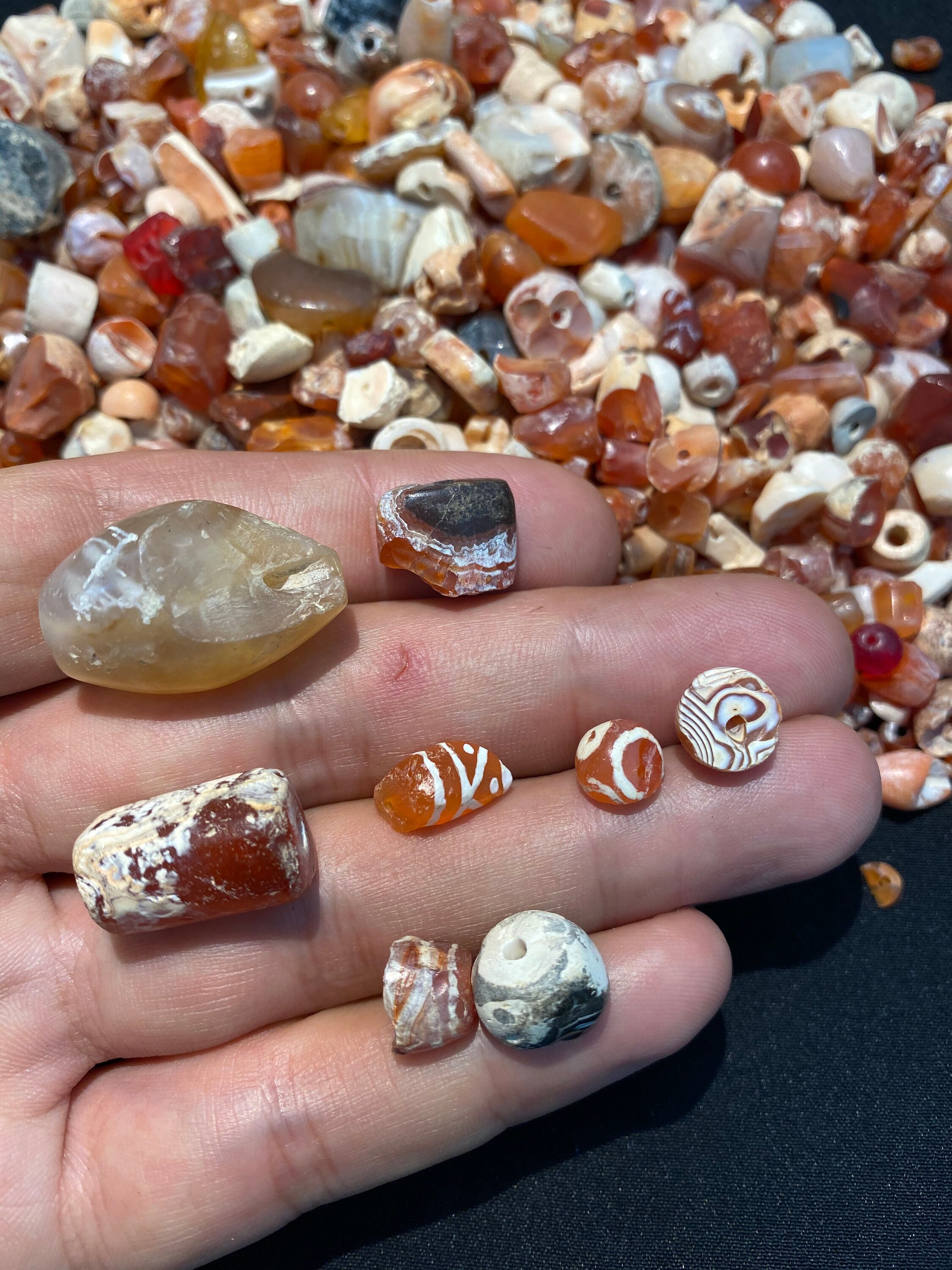 Ancient Red Carnelian Broken Beads Lot From Indus Valley Total - Etsy