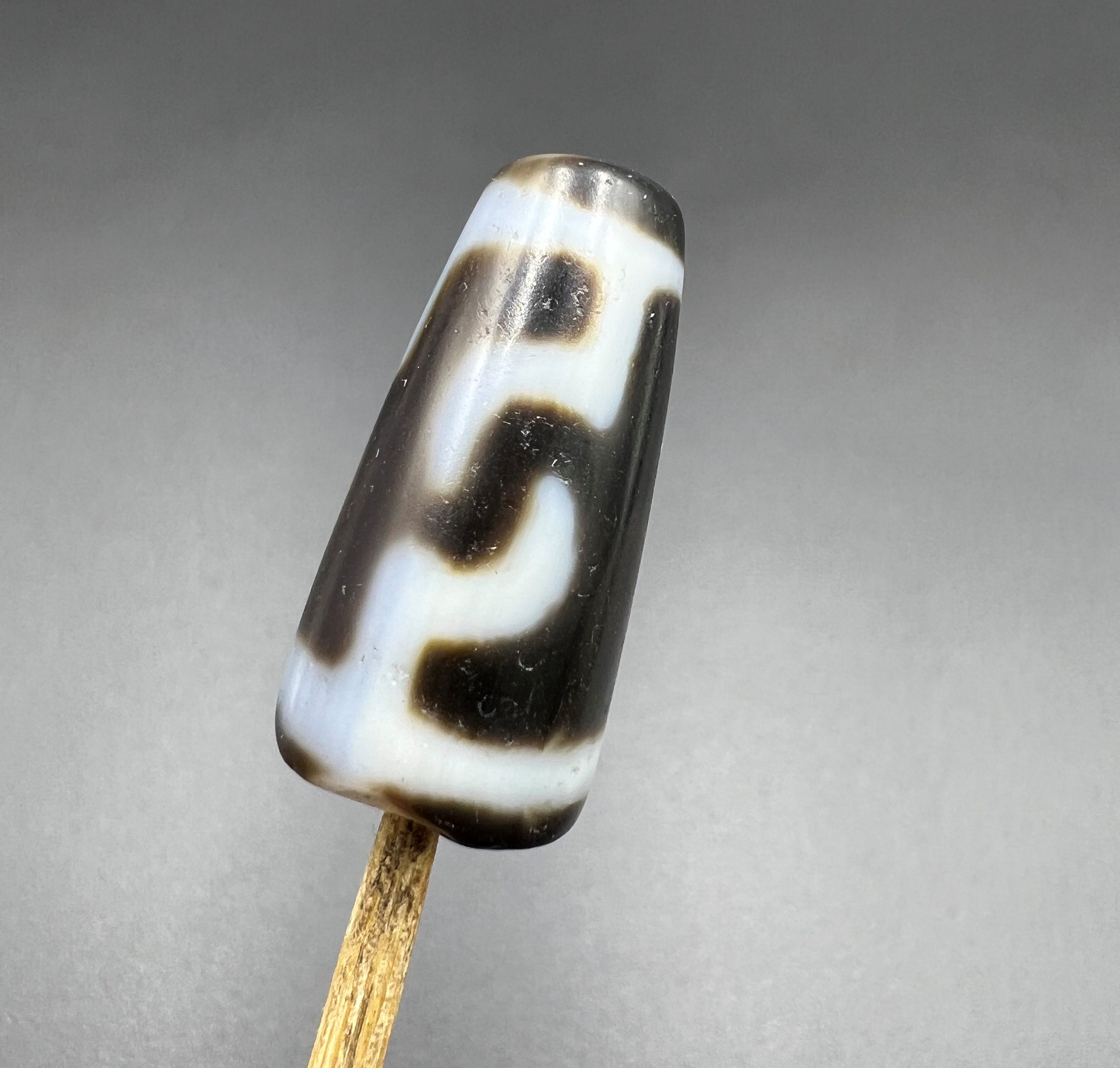 Himalayan Tibetan Nepali Tian Zhu Dzi Agate Stone Prayer Amulet Zee ...