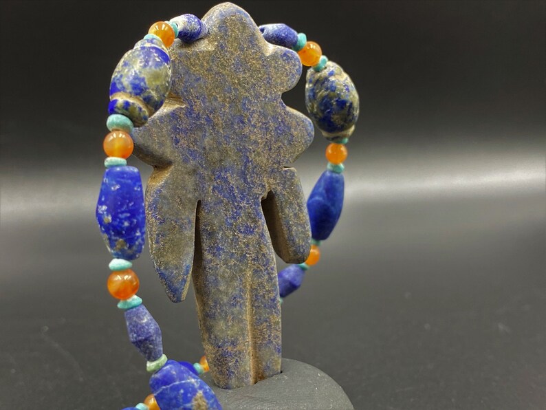 Antique Ancient old lapis human figure pendant extremely rare | Etsy