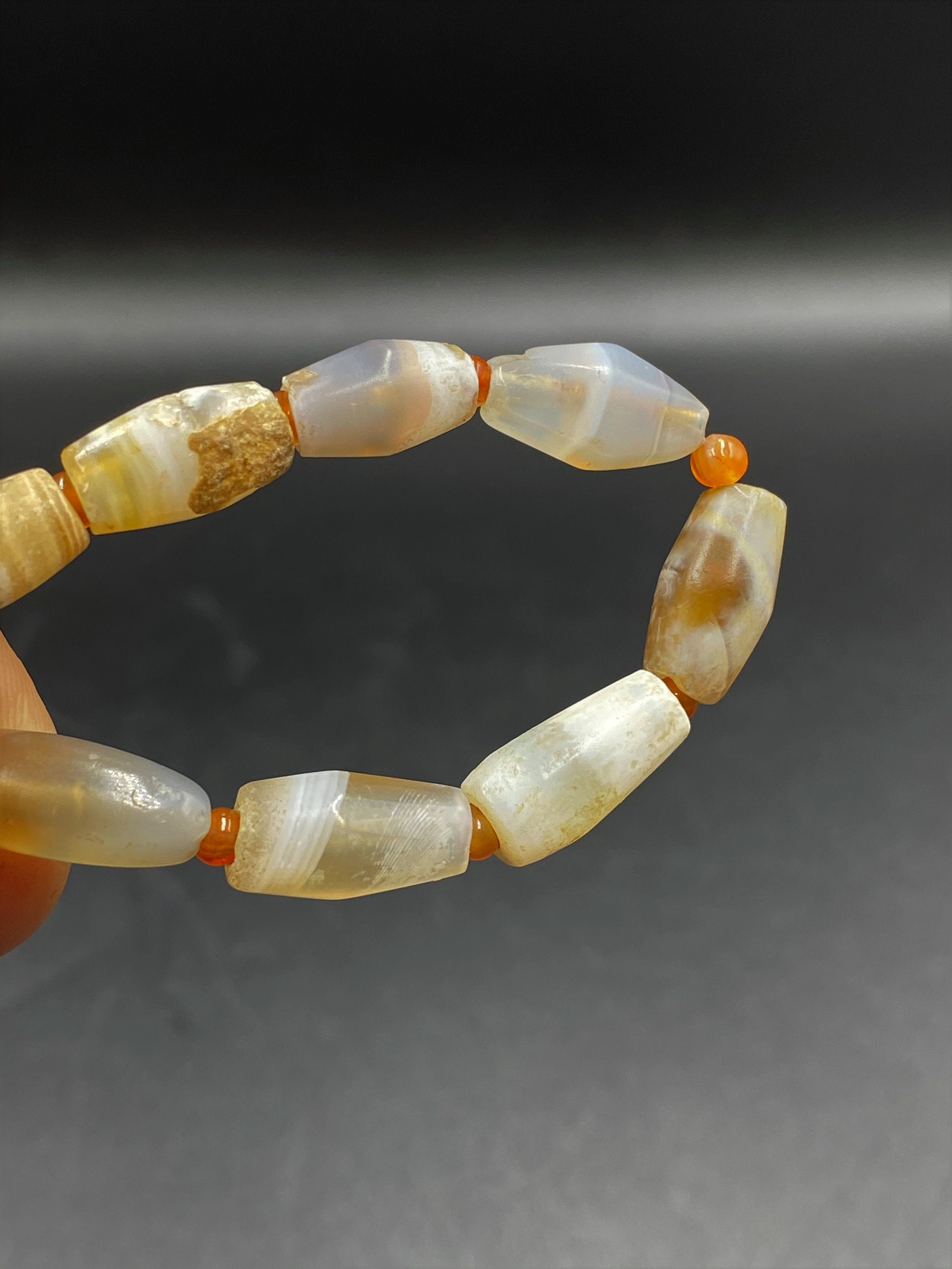 Antique Old Indo Greco Bactrian Ancient Agate Beads 256 BC - Etsy