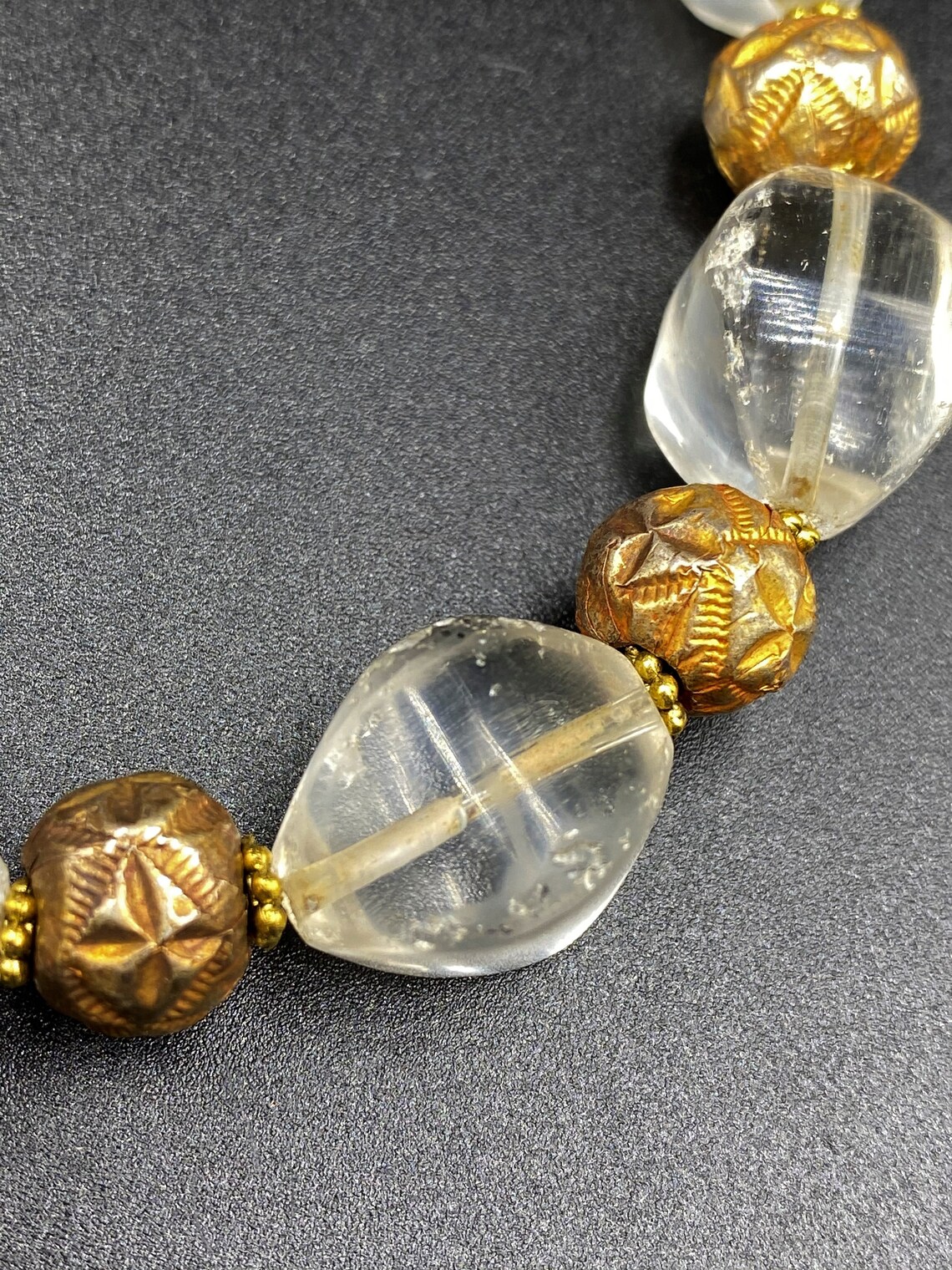 Crystals Quartz Beads Necklace From Ancient Old Historic | Etsy