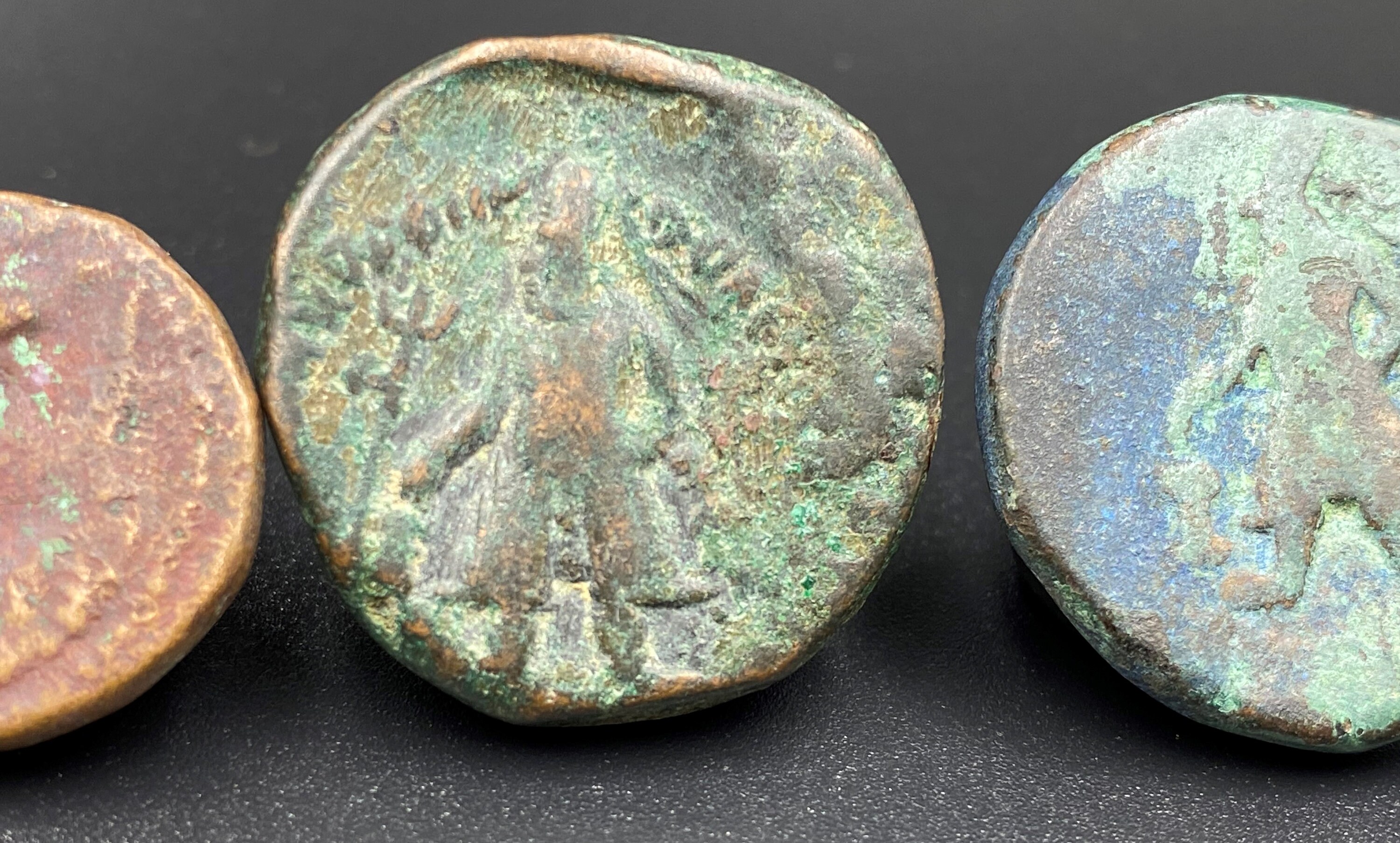 5 Piece Ancient Indo Greek Bronze Coins, Rare Collection - Etsy