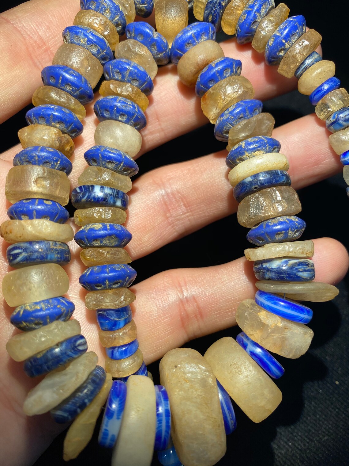 Ancient Crystal Quartz Beads Necklace Neolithic Period Jewelry - Etsy