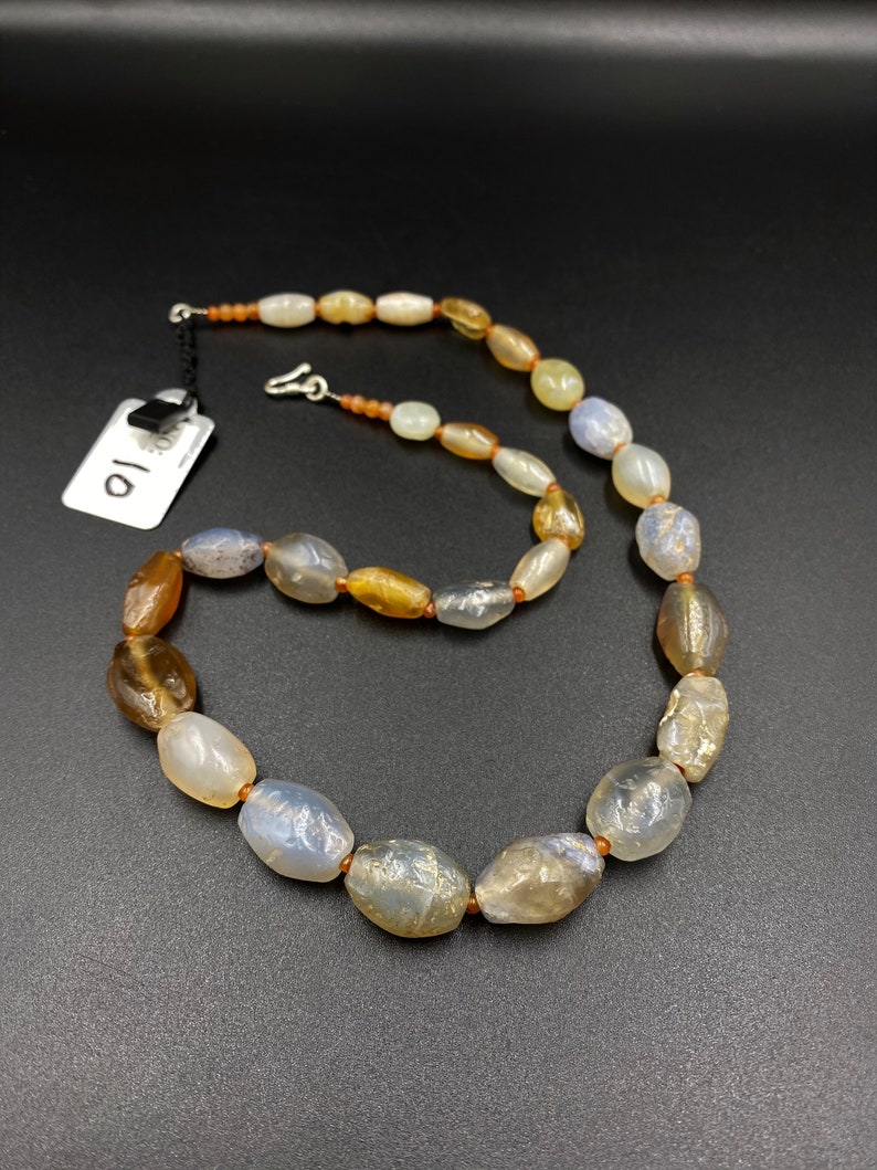 Old Antique Ancient Himalayan Indo Greco Banded Agate Sulimani Beads ...