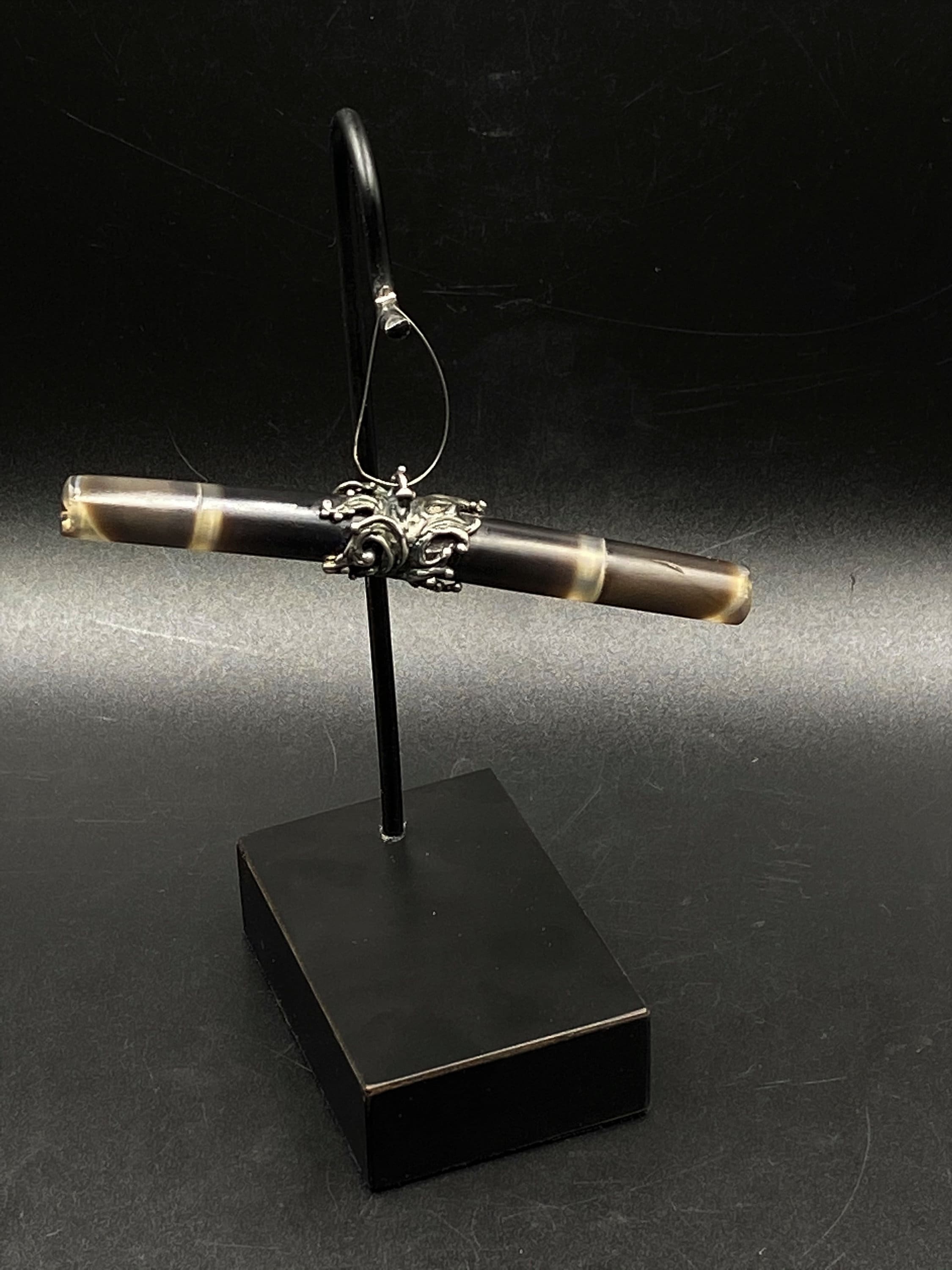 Old Ancient Funan Pre-angkor Banded Black Agate Amulet Prayer - Etsy