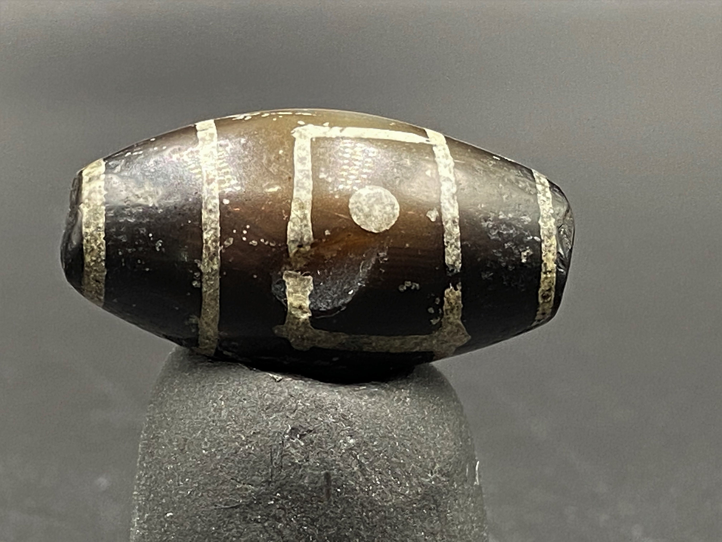 Old Himalayan Indo Tibetan Phum Dzi With Rare Pattern - Etsy