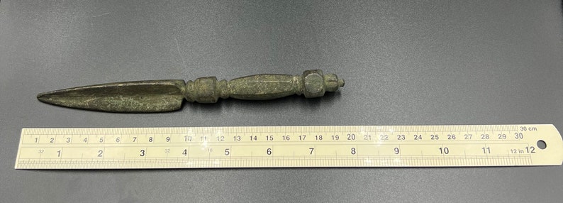 Antique Nepali Himalayan Tibetan Bronze Brass Copper Ritual Phurba ...