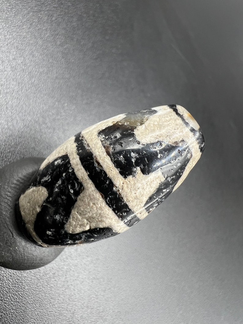 Himalayan Tibet Nepali Double Tasso Zee Dzi Agate Stone Bead - Etsy