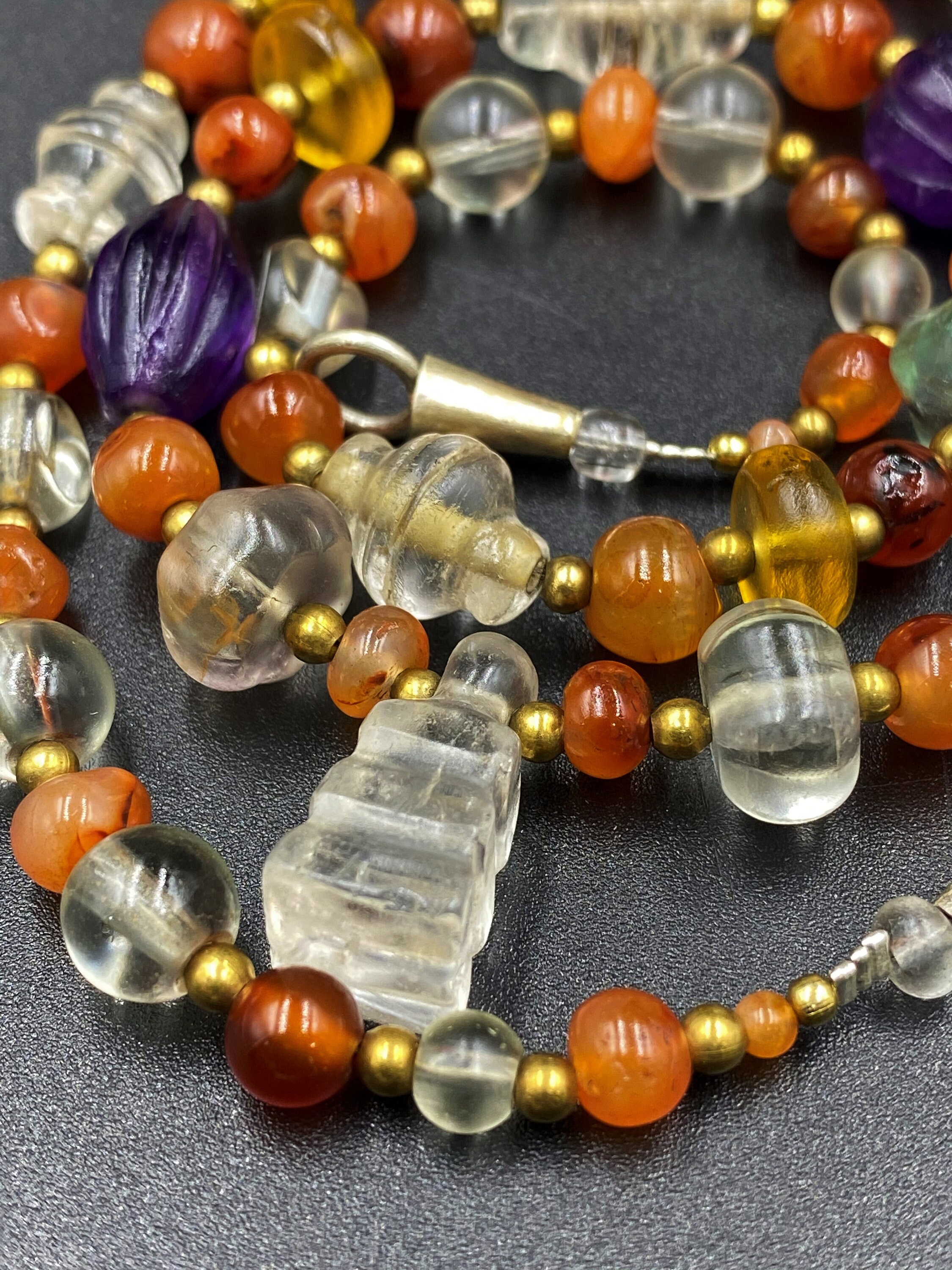 A Beautiful Collection of Crystal Agate Amethyst and Glass Old - Etsy