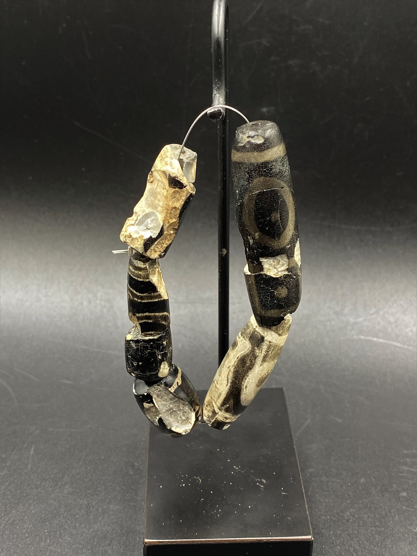 Old Ancient Antique Himalayan Tibetan Nepali Dzi Prayer Amulet Jewelry ...