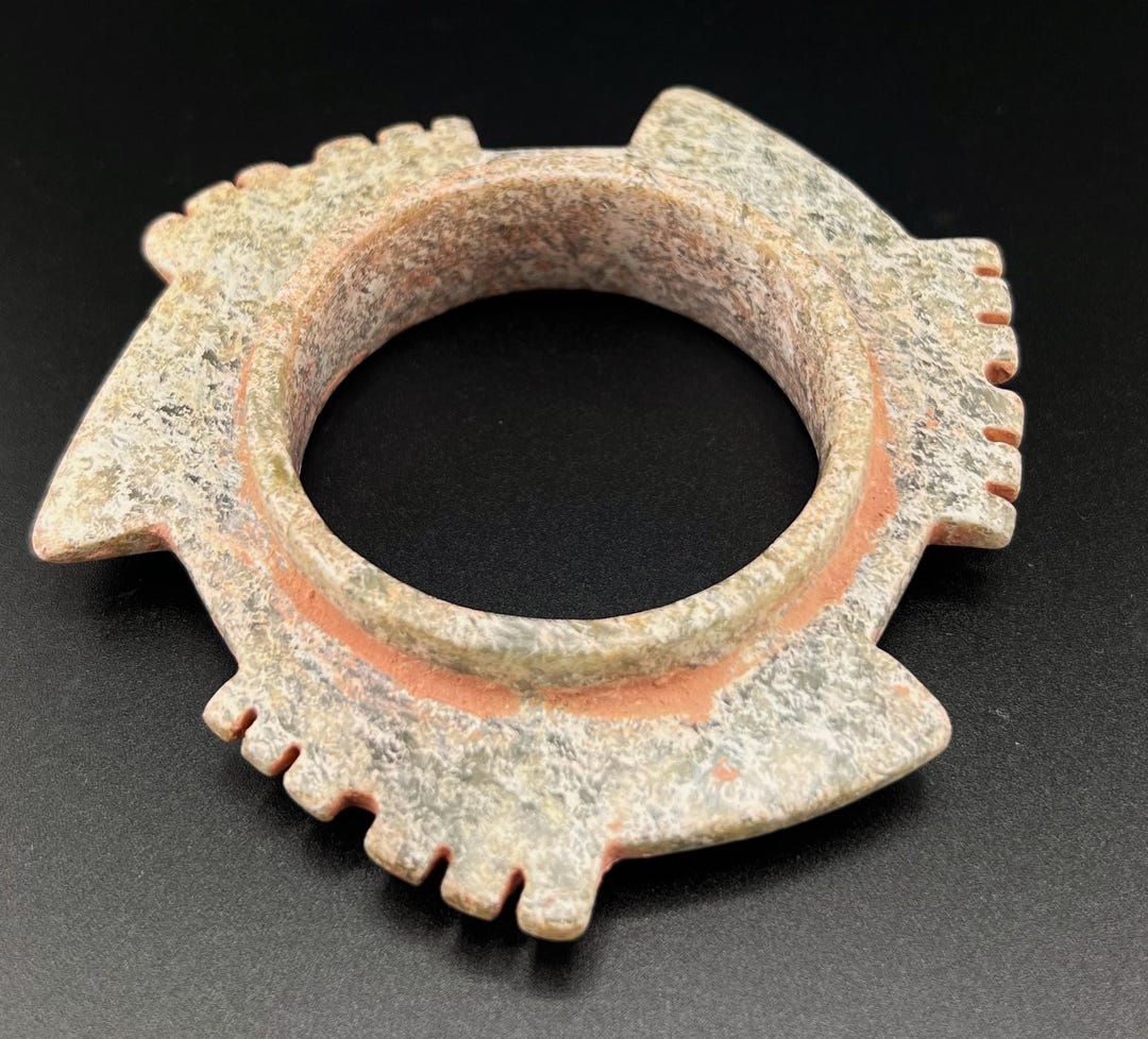 Ancient Chines Neolithic Period Shang Dynasty Jade Stone Disc ...