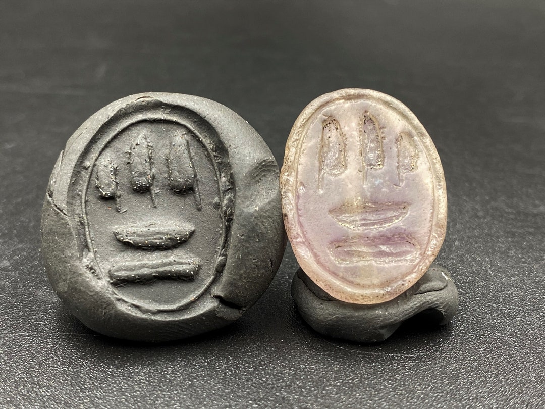 Art Antique Ancient Egyptian Scarab Stamp Seal Beads Amulet Engraved ...