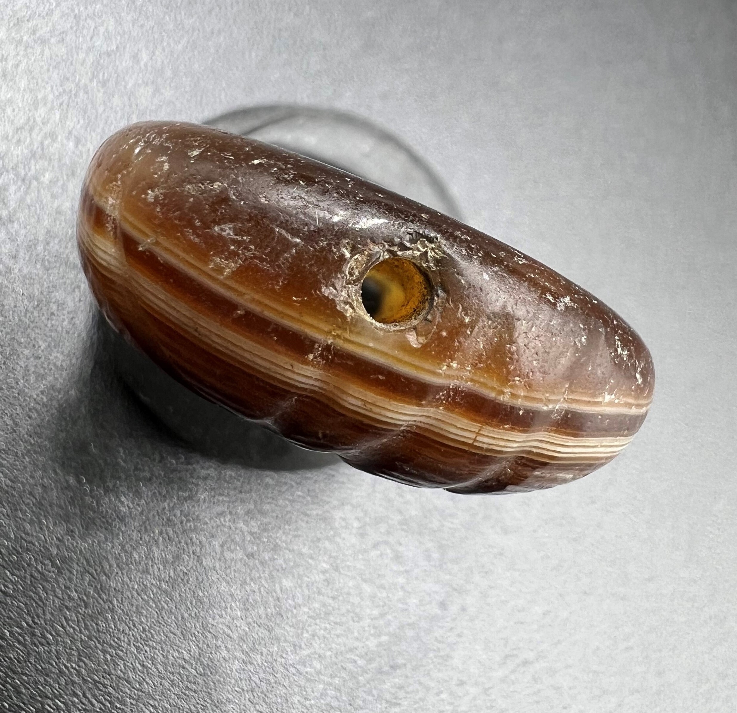 Himalayan Indo Tibet Nepali Magic Eye Luk Mik Engraved Agate Stone Bead ...