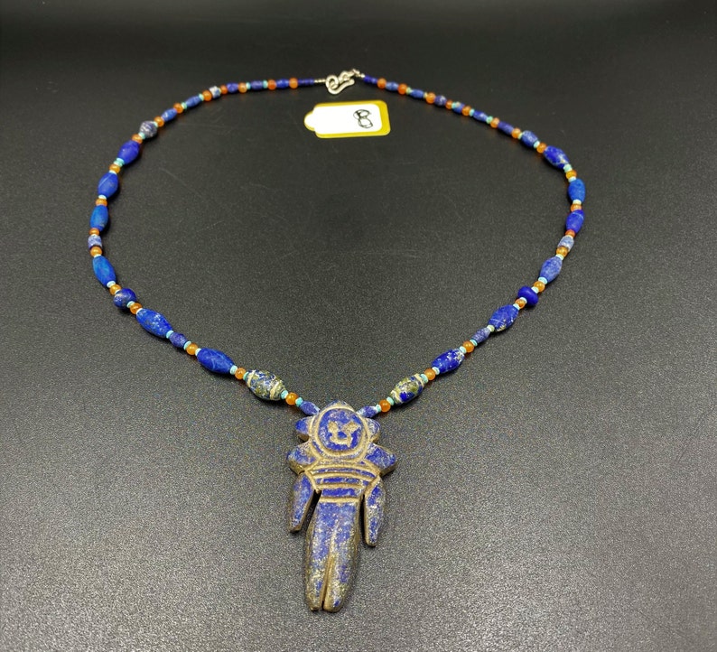 Antique Ancient old lapis human figure pendant extremely rare | Etsy