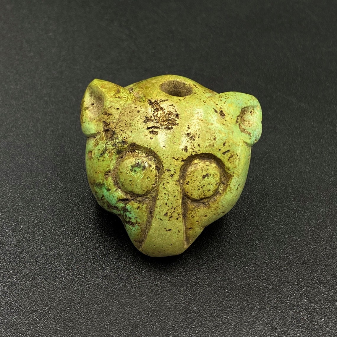 Ancient Chines Han Dynasty Turquoise Bead Pendant Engrave Wild - Etsy