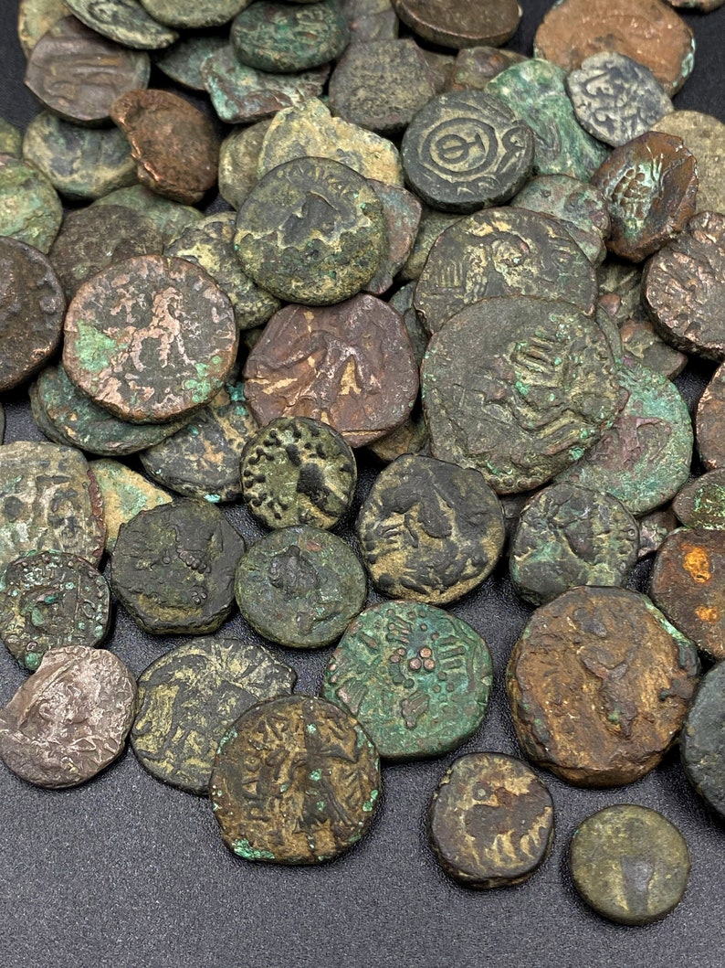 Coins Old Ancient Antique Rare Bronze Indo Greco Greek Kushan - Etsy