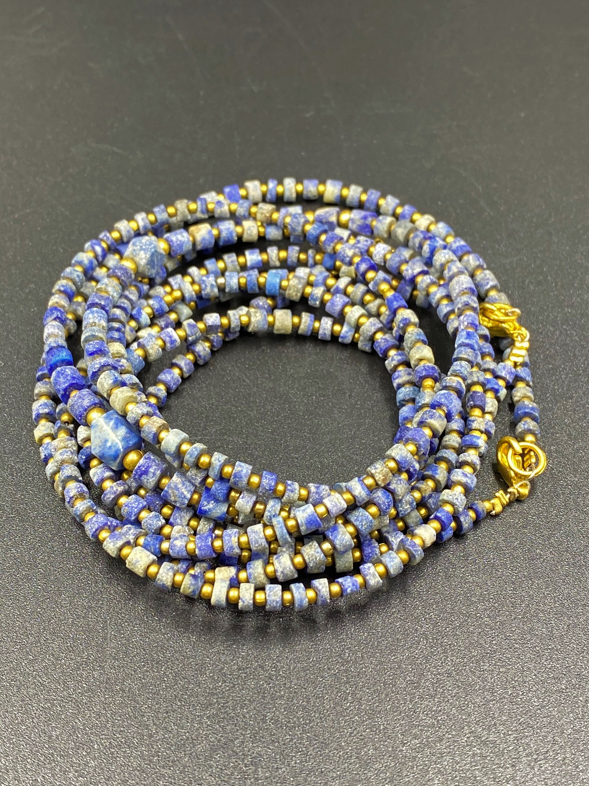 Lot of 3 String of Lapis Lazuli Ancient Beads From Afghanistan - Etsy