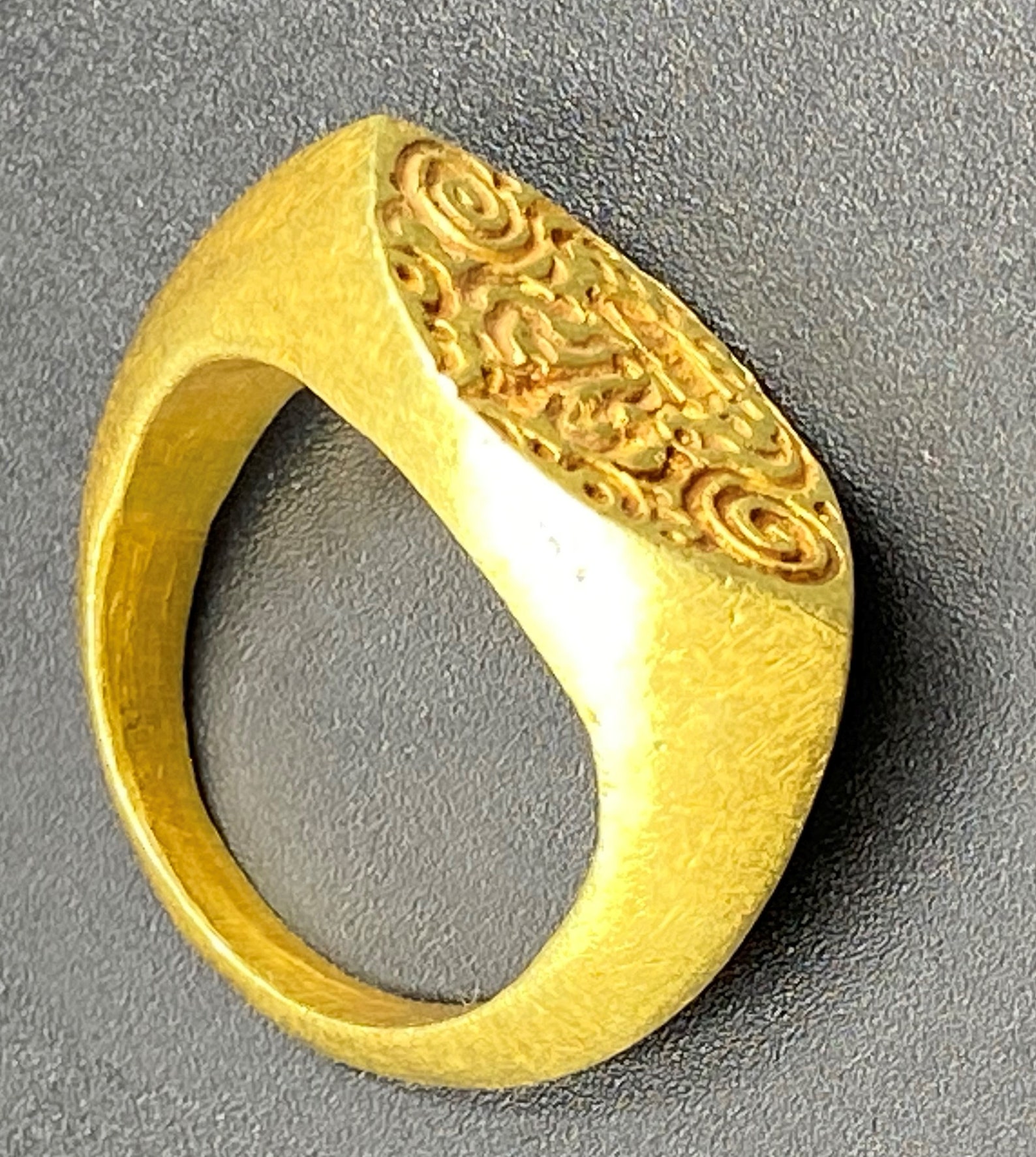 Antik Gold Schmuck Ring mit Signet aus der antiken Pyu Zeit | Etsy