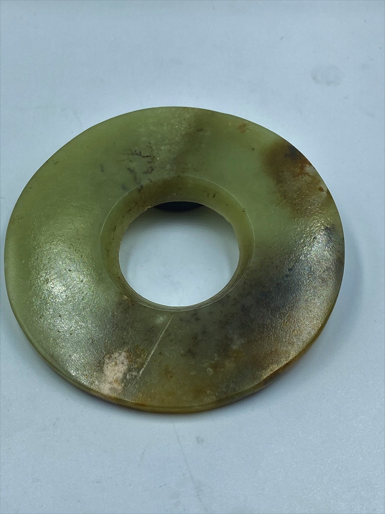 Old Chines Antique Chines Zhou Dynasty Jade Bi Disk Shape | Etsy