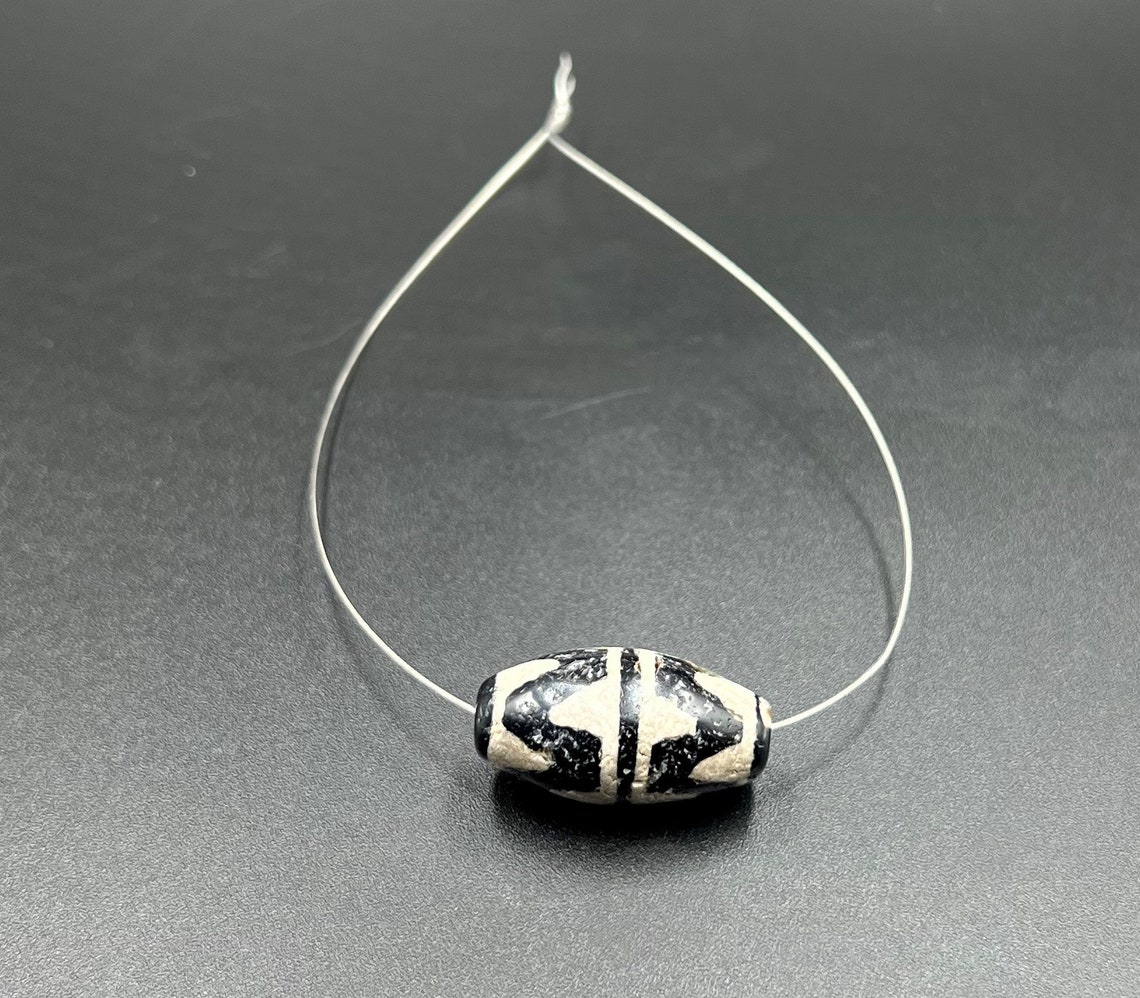 Himalayan Tibet Nepali Double Tasso Zee Dzi Agate Stone Bead - Etsy