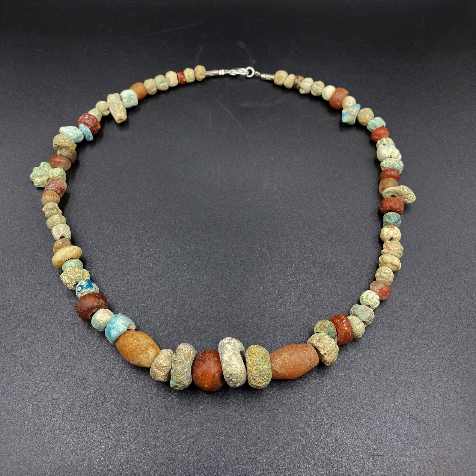 Old Antique Ancient Egyptian Faience Glass and Carnelian Bead - Etsy