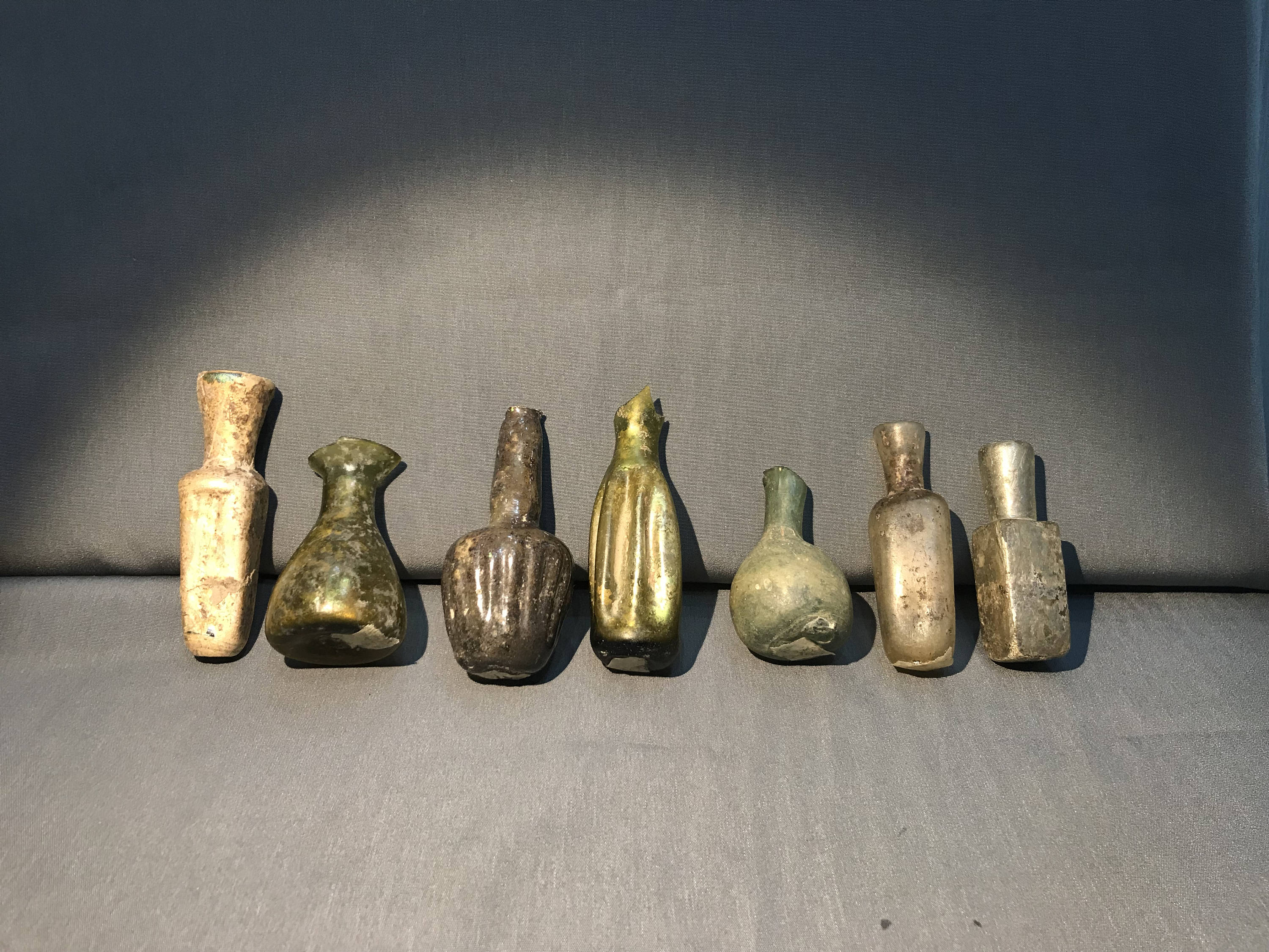 Circa 200-circa 200 300AD Ancient Roman Iridesent Glass Poison Bottle ...