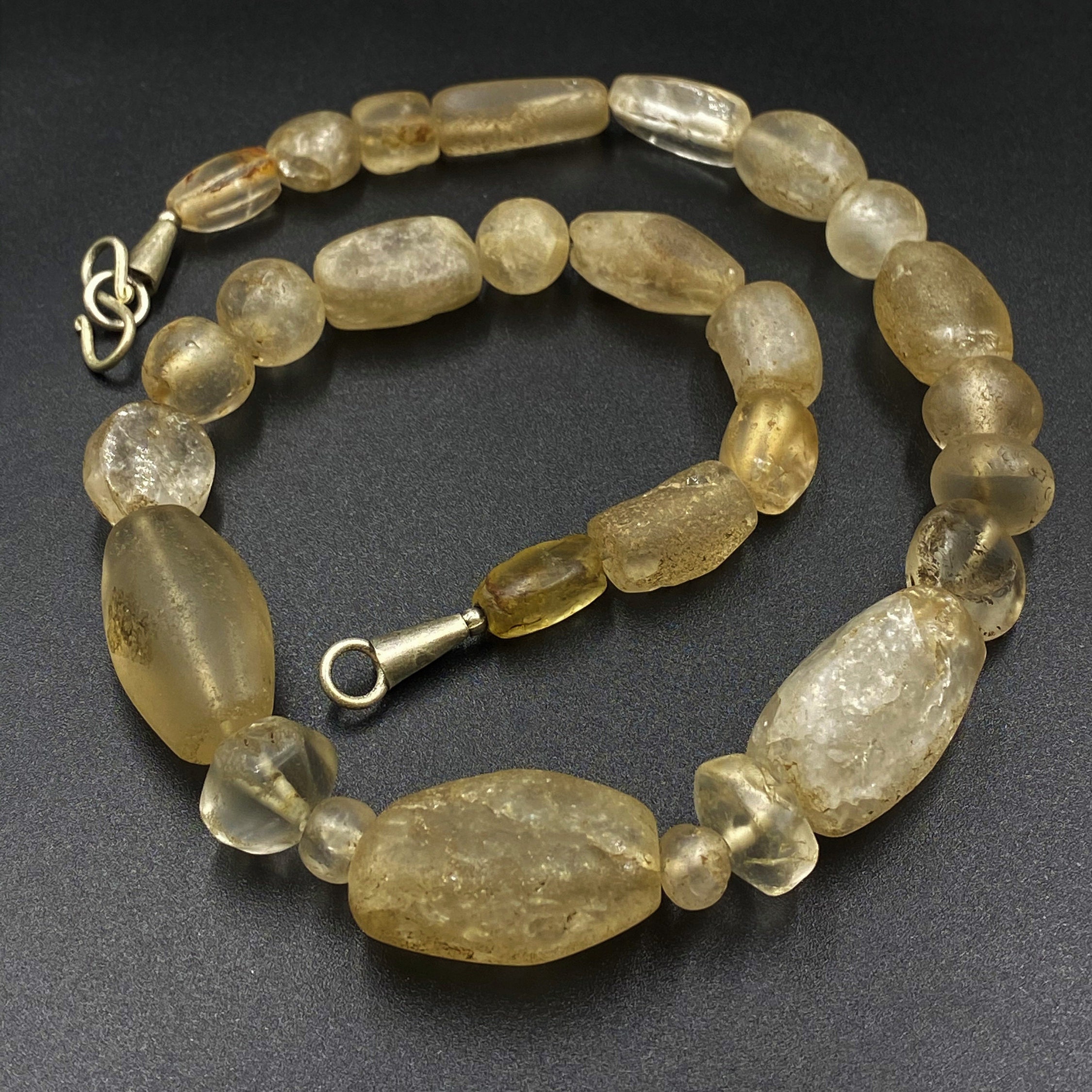 Rare Ancient Crystals Quartz Beads Necklace From Central Asia 500 BC - Etsy