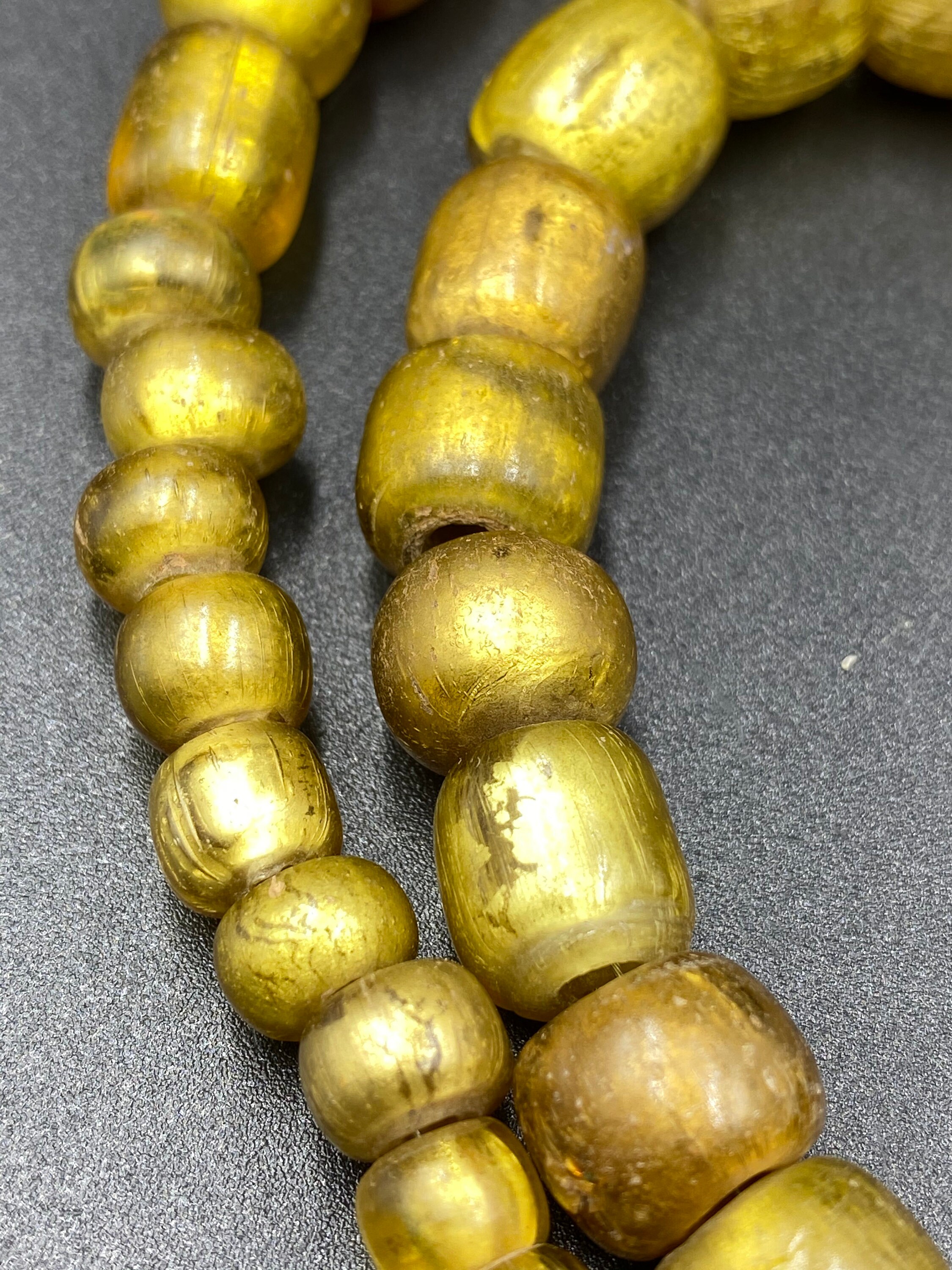 Ancient Roman Glass Bead Necklace, Rare Central Asian Design - Etsy