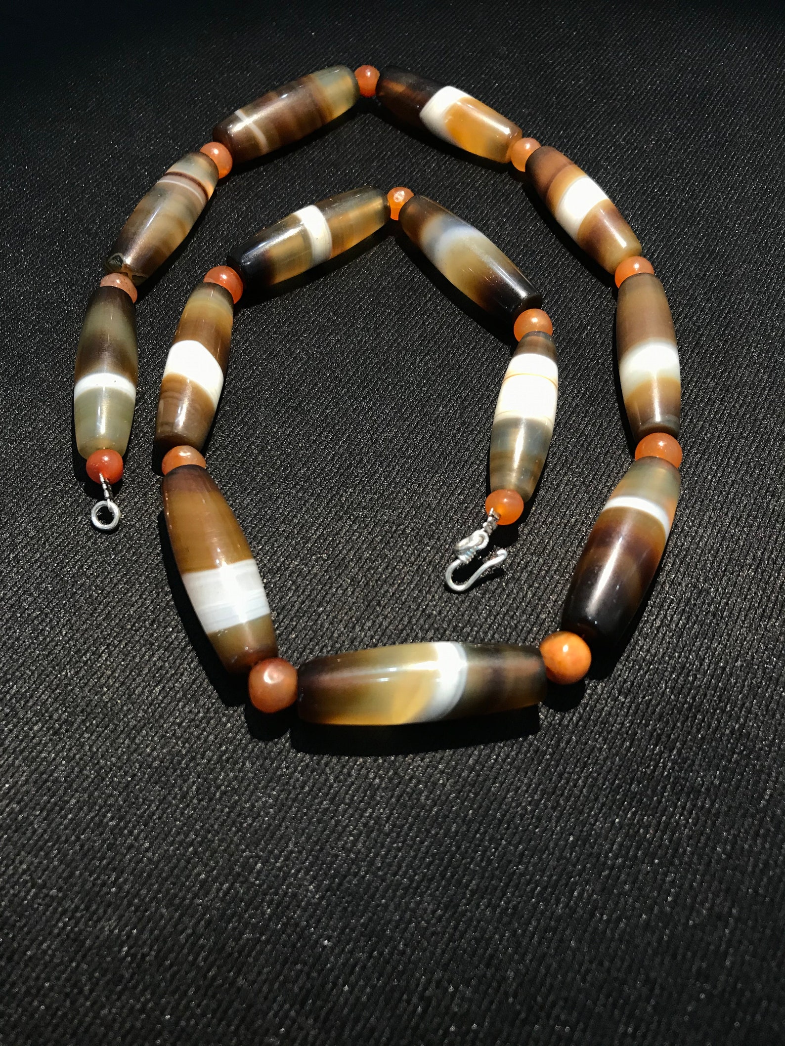 A beautiful Pre Ankor banded agate beads necklace from | Etsy