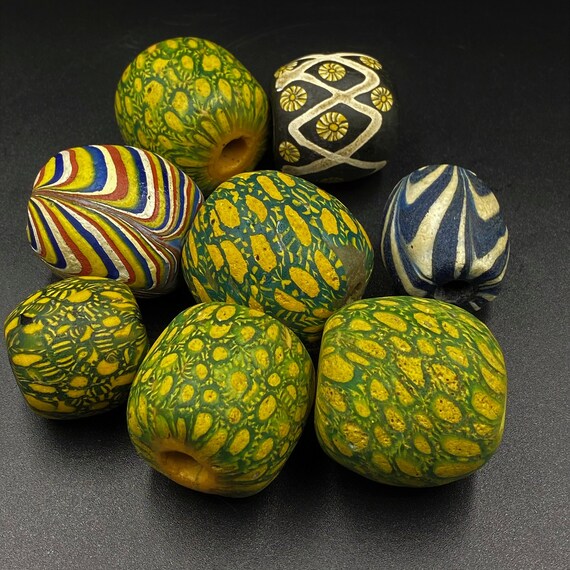 Antique Java Glass Beads | Etsy