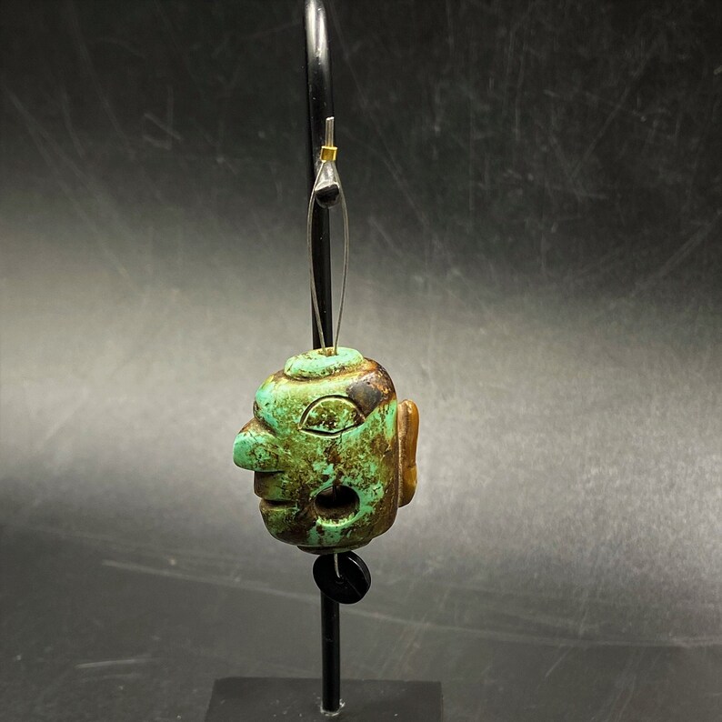 Antique Chine Ming Dynasty Face Figure Carved Turquoise as - Etsy